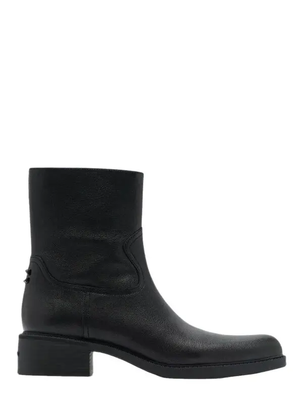 COACH Logo-plaque Ankle Boots - Black