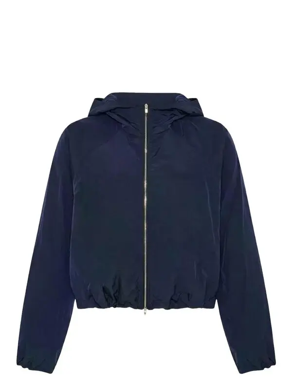 Another Tomorrow Hooded Zip-up Jacket - Blue
