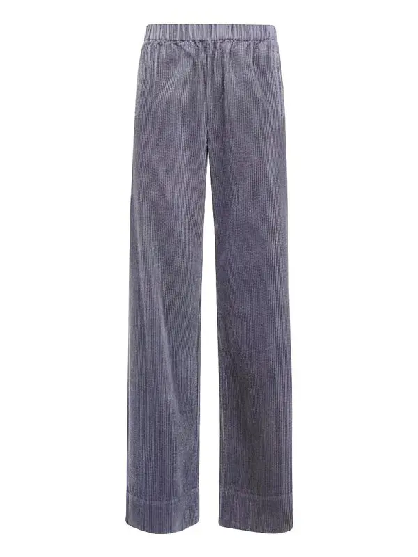JCSOPHIE Corduroy Wide-leg Trousers - Grey