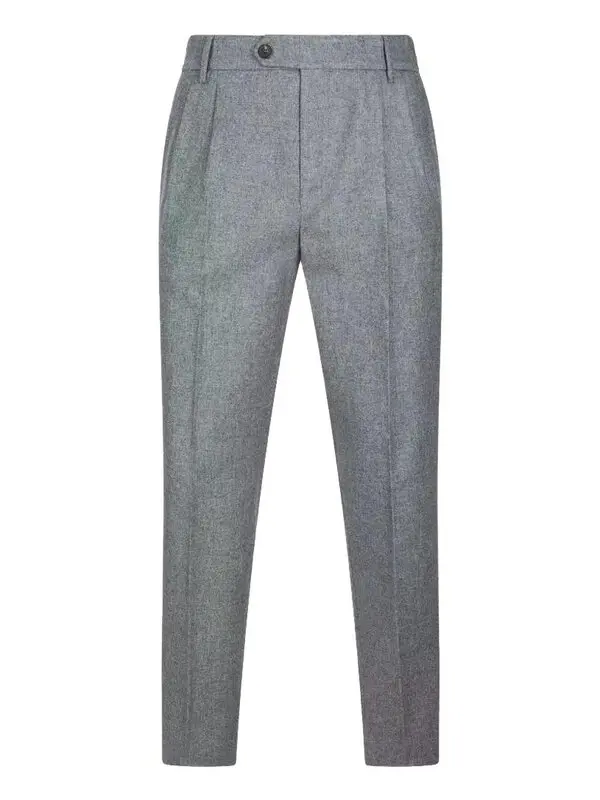 Eleventy Pleated Detail Trousers - Grey