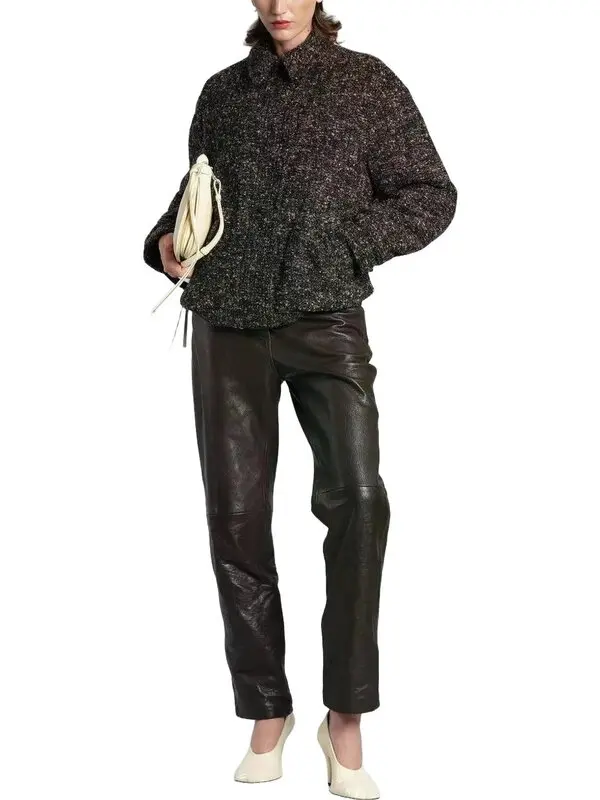 Magda Butrym Bouclé Button-up Jacket - Brown