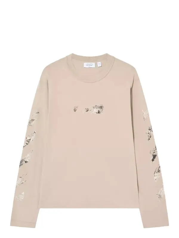 Off-White Spices Arrow Regular Long-sleeve T-shirt - Neutrals