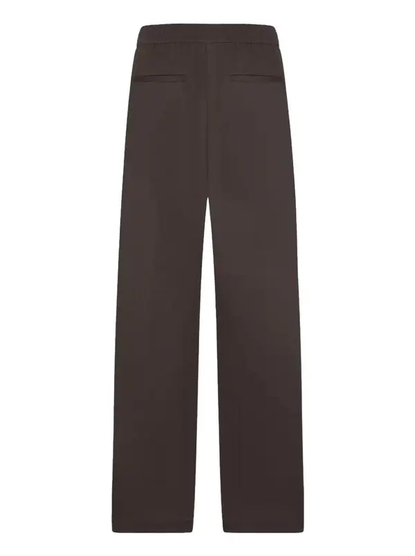 Brunello Cucinelli Cotton Drawstring Wide-leg Track Pants - Brown