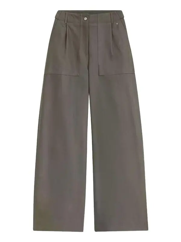 BOSS Wide-leg Cotton Denim Trousers - Brown