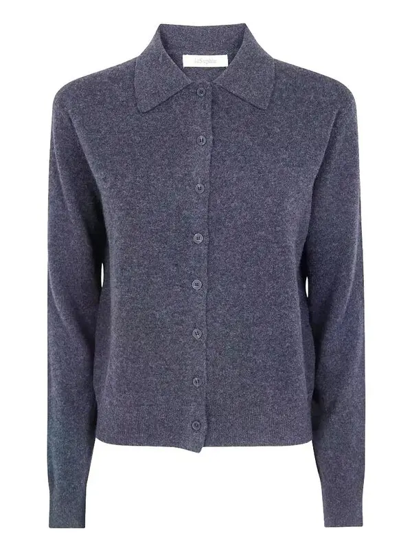 JCSOPHIE Collared Button-up Cardigan - Grey