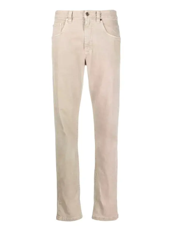 Brunello Cucinelli Rolled Cuff Trousers - Neutrals