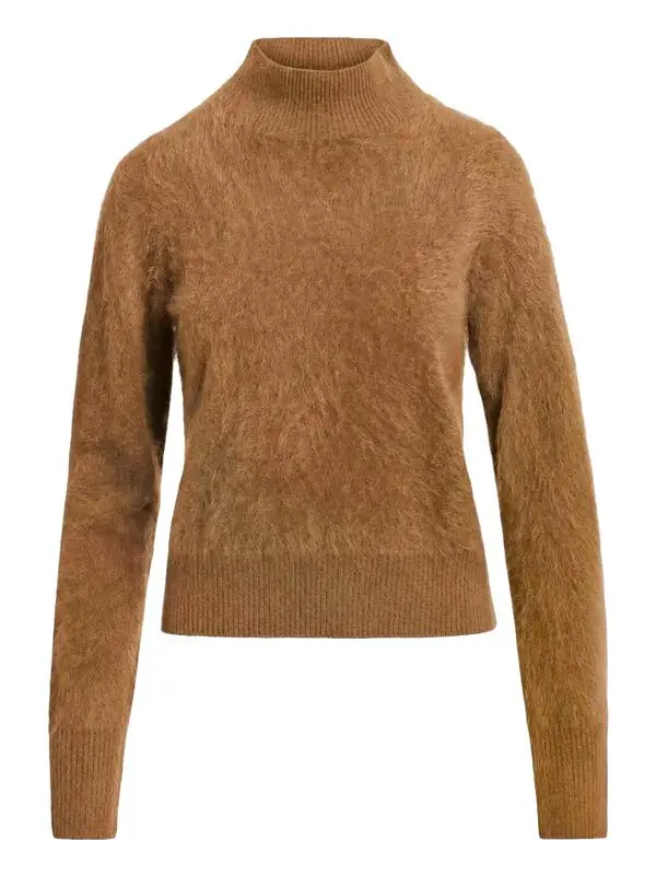 Essentiel Antwerp Ribbed-trimmed Cashmere Sweater - Brown