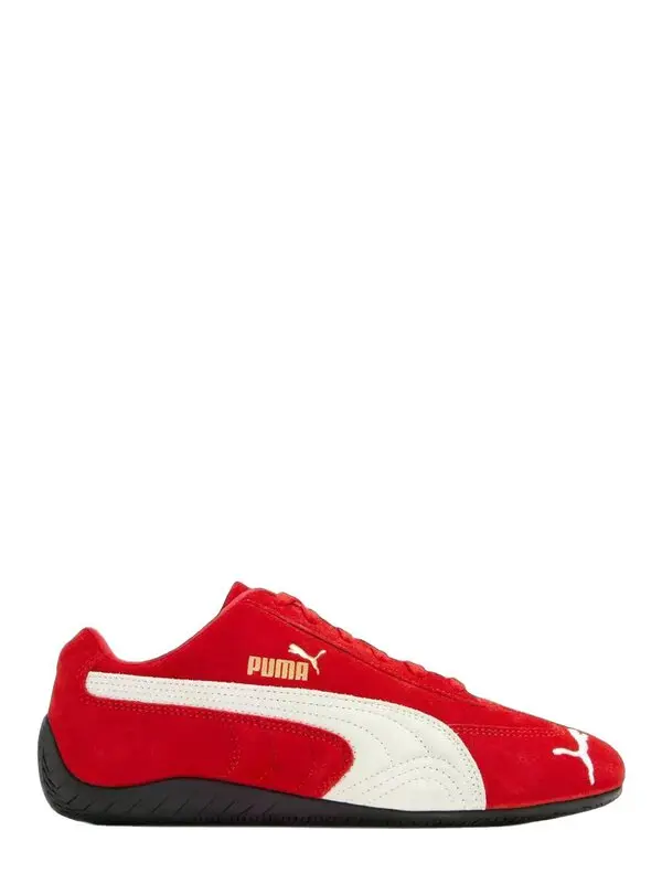 PUMA Speedcat Og Suede Lace-up Round Toe Sneakers - Red