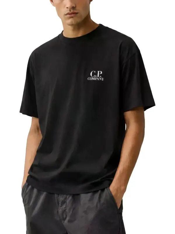 C.P. COMPANY Logo-print T-shirt - Black
