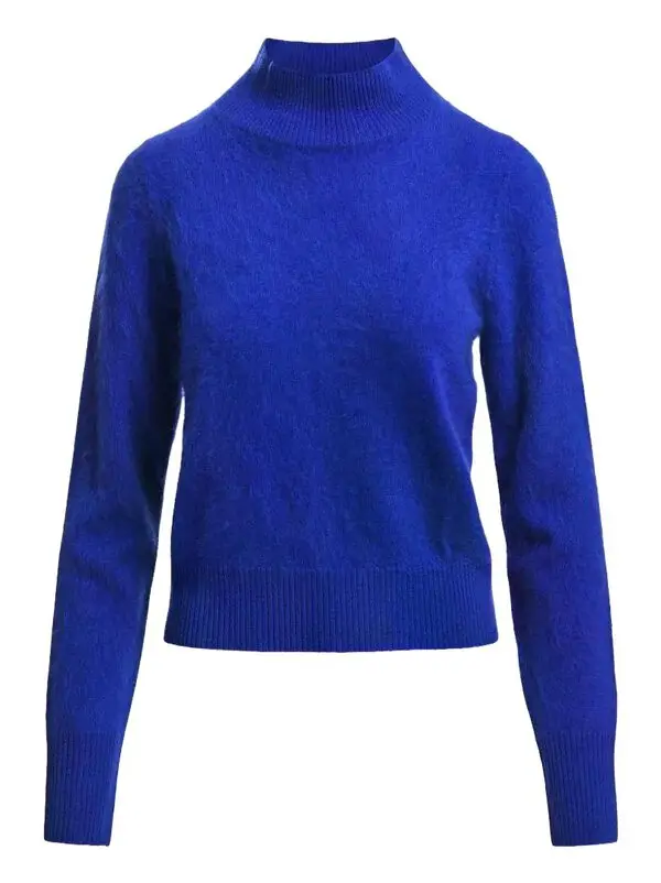 Essentiel Antwerp Ribbed-trim Cashmere Sweater - Blue