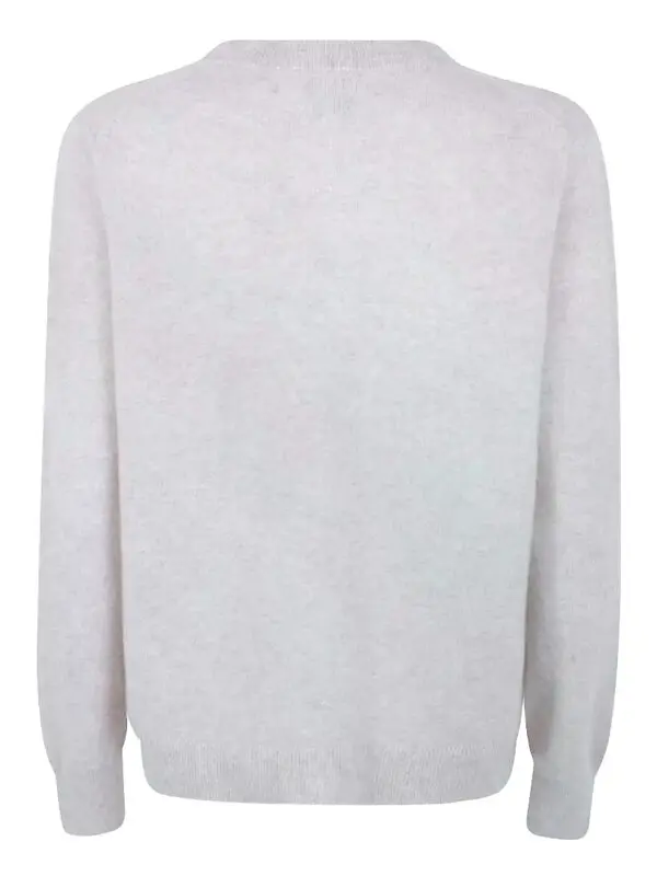 KUJTEN V-neck Cashmere Sweater - Neutrals