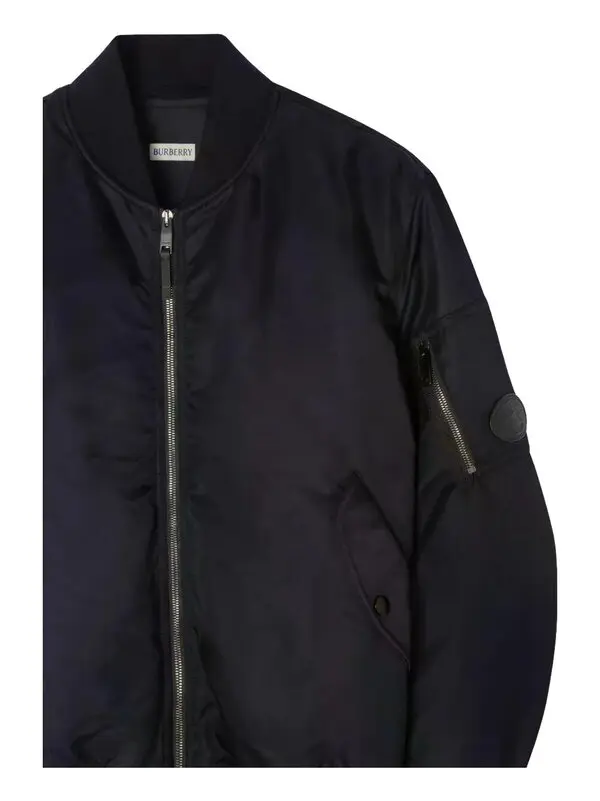 Burberry Nylon Bomber Jacket - Blue