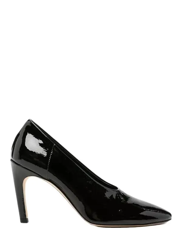 TOTEME Naplack Leather Pumps - Black