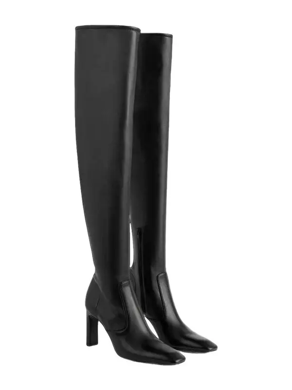 TOTEME Over-the-knee Nappa Leather Boots - Black