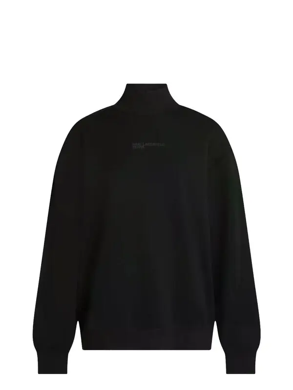 Karl Lagerfeld Cut-out High Neck Sweatshirt - Black