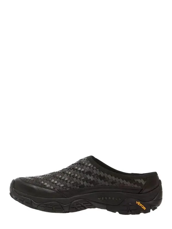 Merrell Moab 2 Slide Woven Leather Sneakers - Black