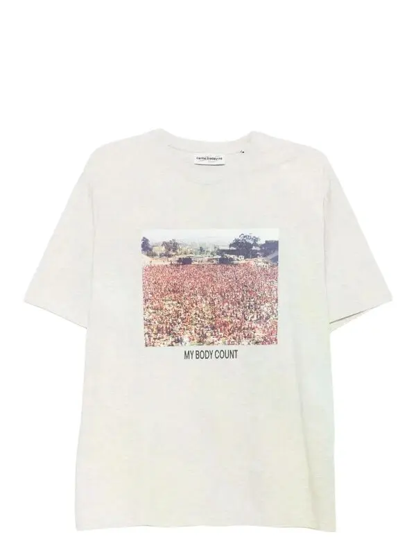 CARNE BOLLENTE Graphic-print T-shirt - Grey