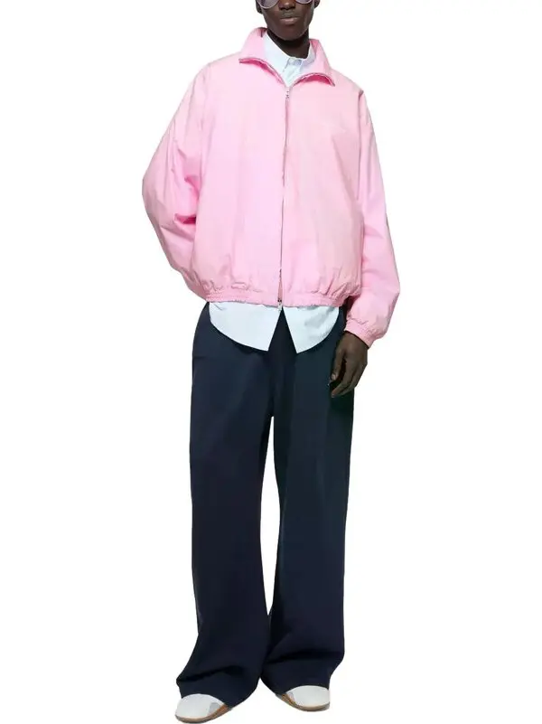 Acne Studios Washed Logo Jacket - Pink