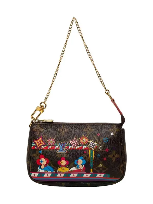 LOUIS VUITTON Mini Pochette Accessoires Vivienne Christmas Bag - Brown