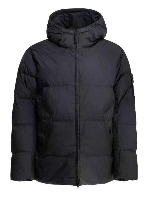 Stone Island Crinkle Reps Ny Down Jacket - Blue