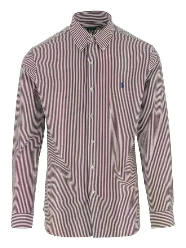 Polo Ralph Lauren Striped Button-down Shirt - Red