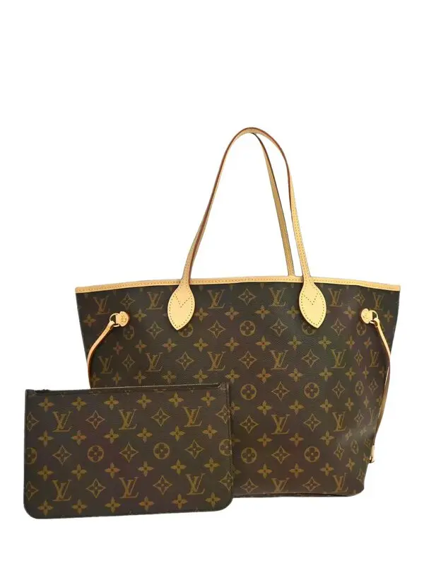 LOUIS VUITTON Neverfull Mm Monogram Canvas Tote Bag - Brown