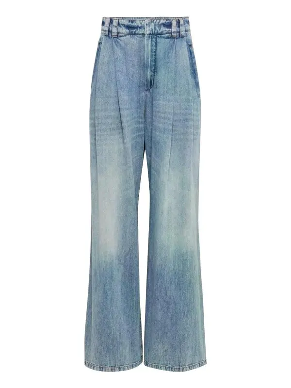 Brunello Cucinelli Low-rise Wide-leg Jeans - Blue