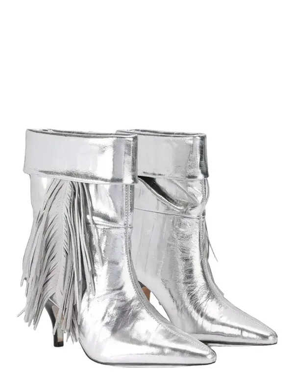 Kurt Geiger Piccadilly Slouch Boots - Silver