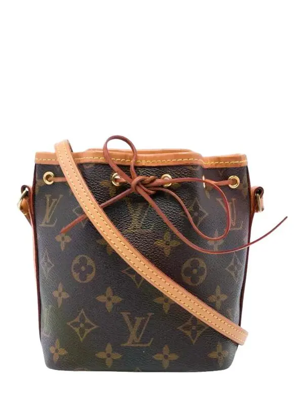 LOUIS VUITTON Monogram Nano Noe Bucket Bag - Brown