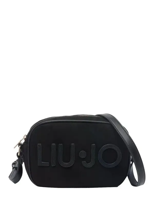 Liu Jo Logo Appliqué Shoulder Bag - Black