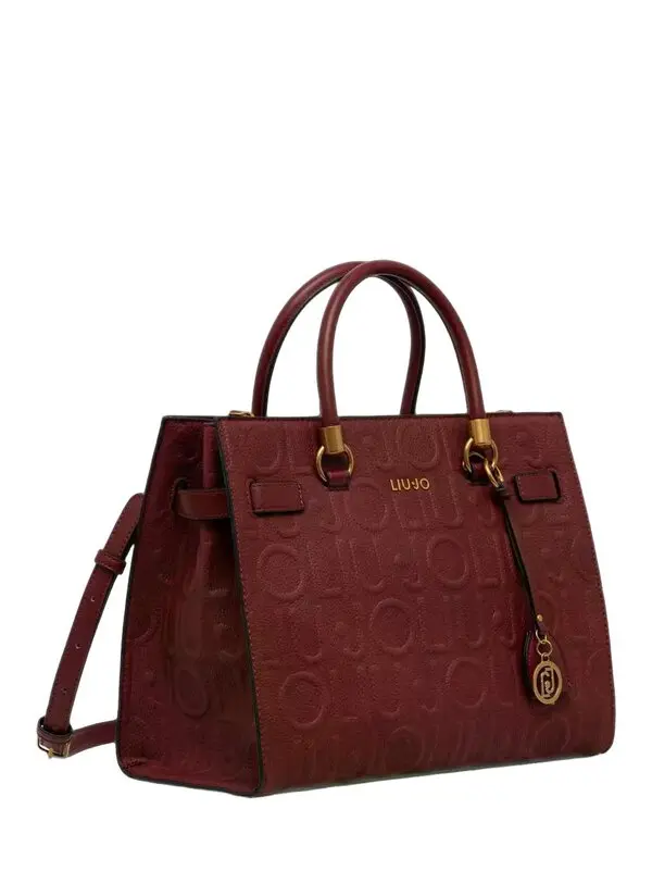 Liu Jo Embossed Logo Tote Bag - Red