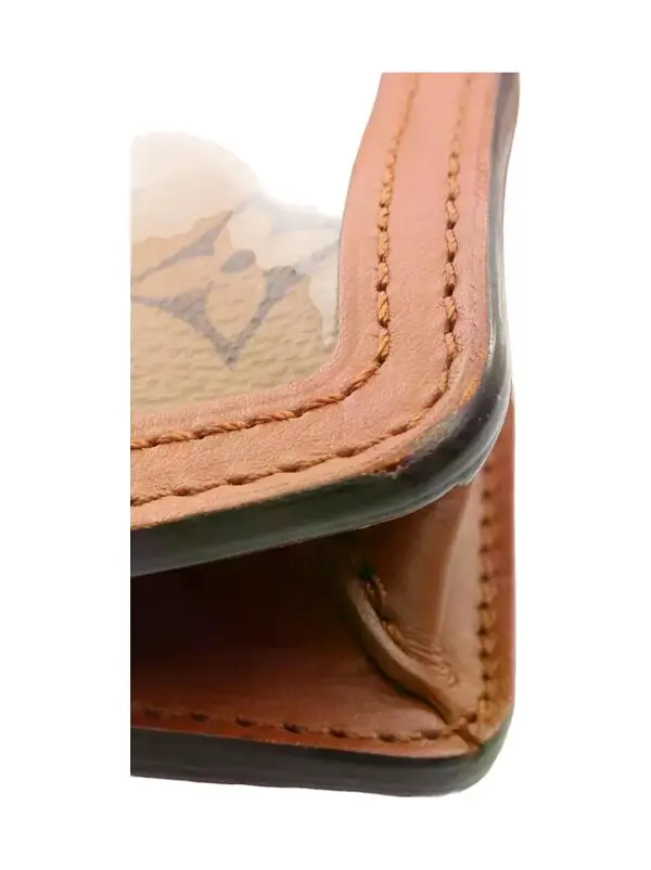 LOUIS VUITTON Monogram Reverse Mini Dauphine Satchel - Brown