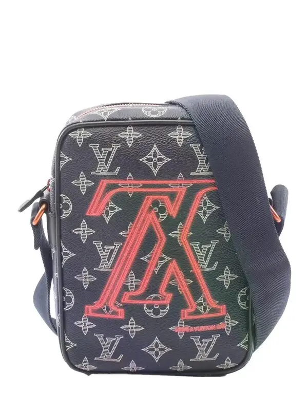 LOUIS VUITTON 2018 Monogram Upside Down Ink Danube Pm Crossbody Bag - Blue