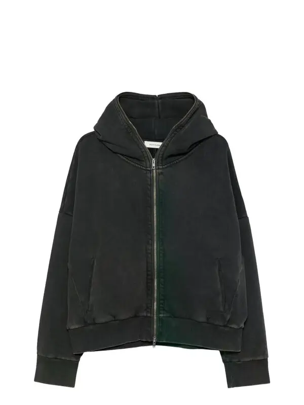 ENTIRE STUDIOS Faded Effect Zip-up Hoodie - Grey