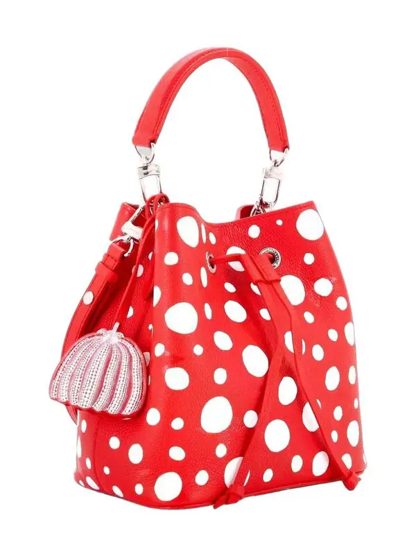 LOUIS VUITTON Yayoi Kusama Infinity Dots Monogram Empreinte Giant Bb Bucket Bag - Red