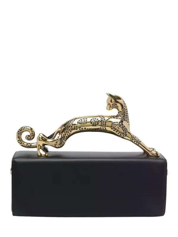 LANVIN Leather Pencil Cat Bag - Black