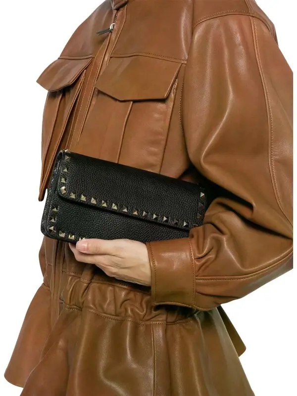 Valentino Garavani Rockstud Clutch Bag - Black
