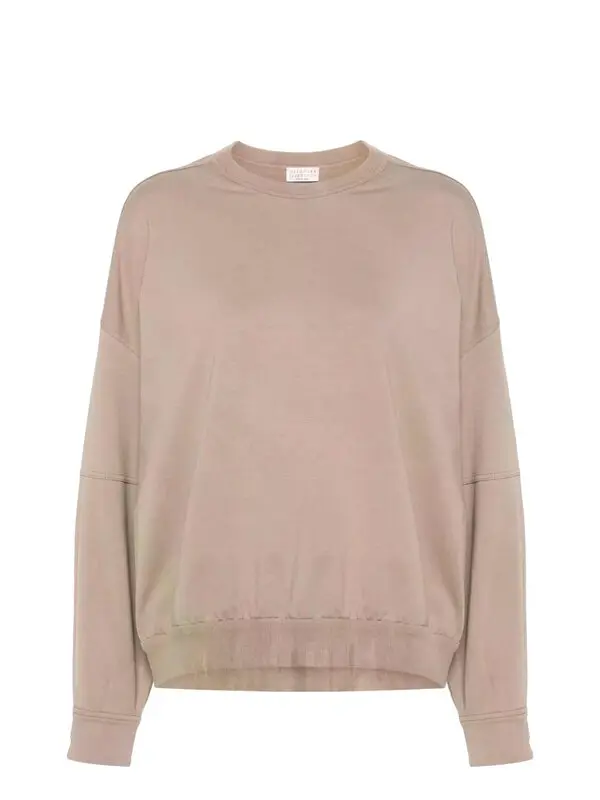 Brunello Cucinelli Monili Chain Detail Sweatshirt - Brown
