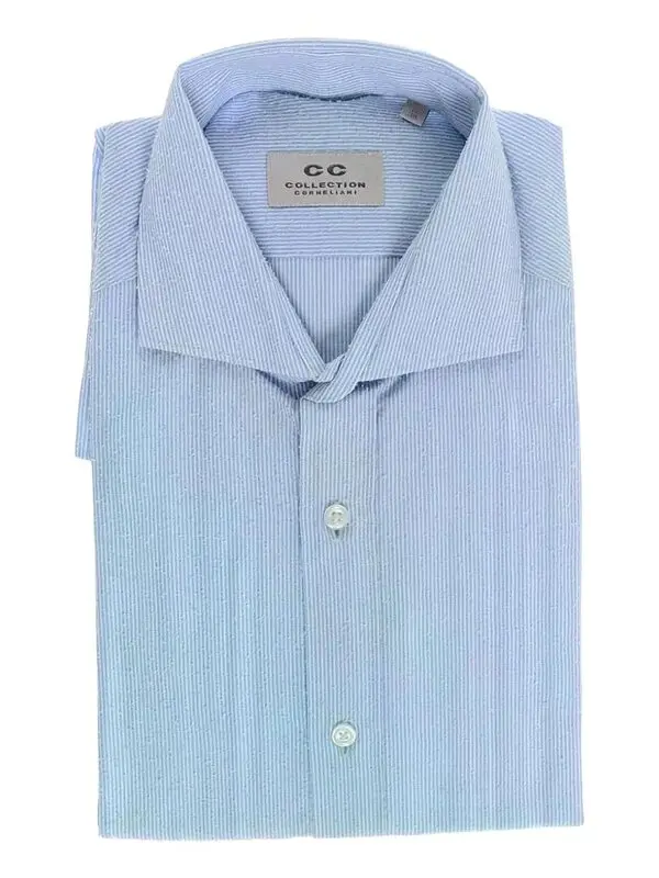 Corneliani Striped Long-sleeve Shirt - Blue