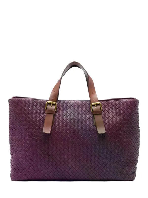 Bottega Veneta Woven Nappa Leather Tote Bag - Purple
