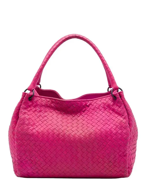 Bottega Veneta Nappa Intrecciato Parachute Tote Bag - Pink