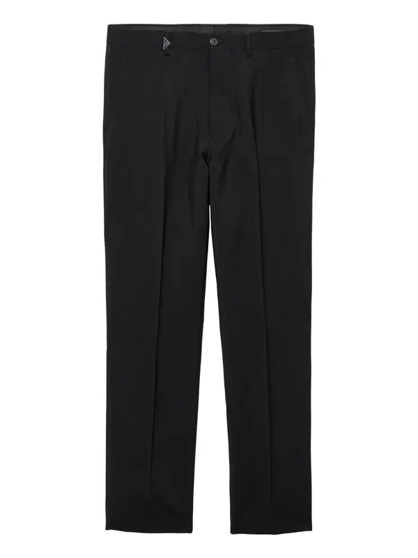 Prada Mohair Wool Tailored Trousers - Black