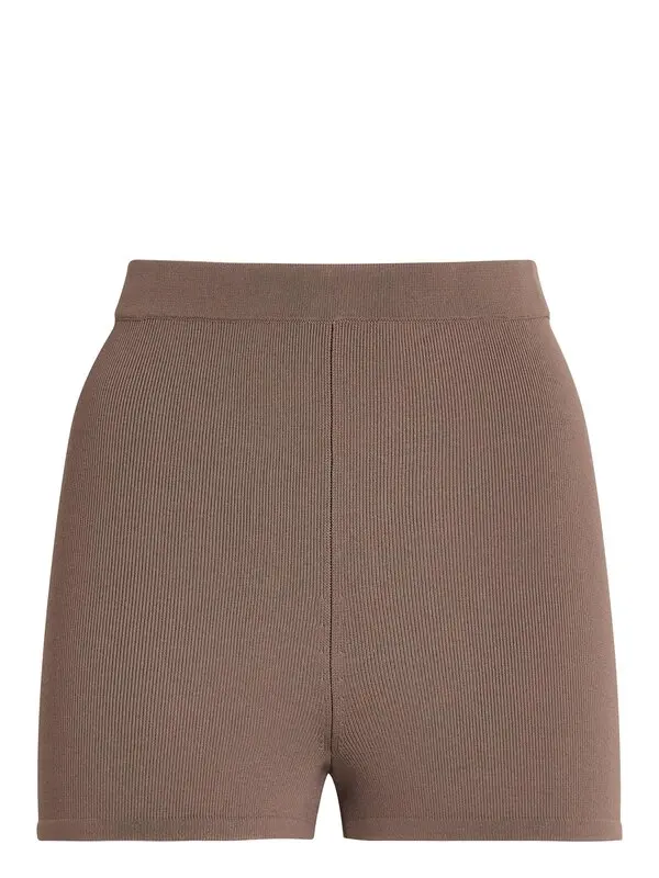 SKIMS Refined Knit Shorts - Grey