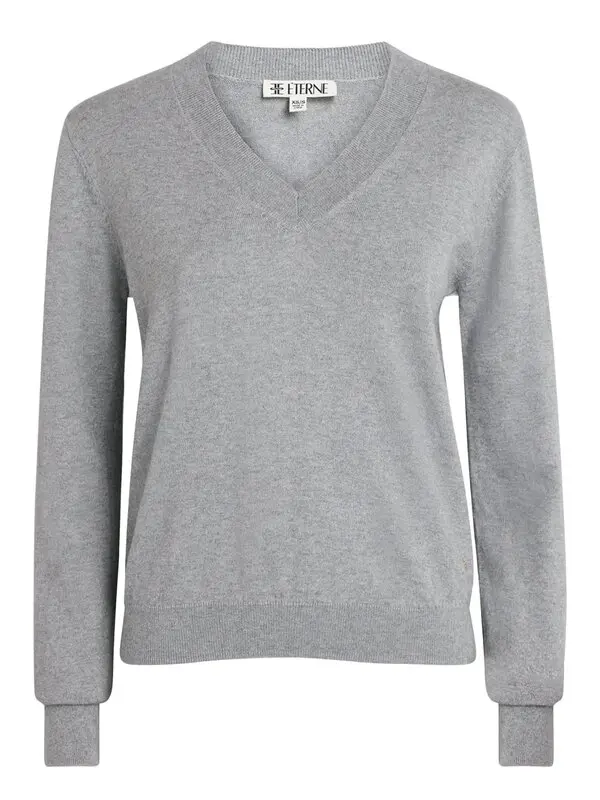 Eterne Cotton-cashmere Lennox Sweater - Grey