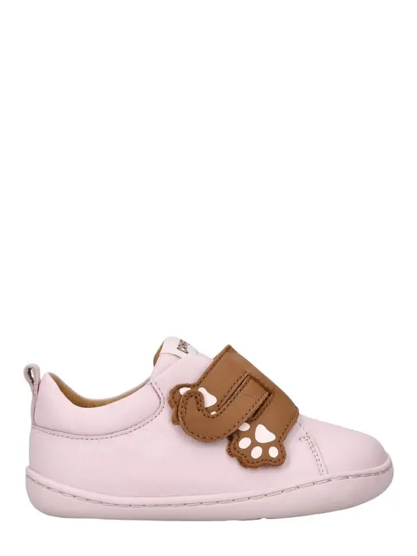 Camper Leather Cat Detail Sneakers - Pink