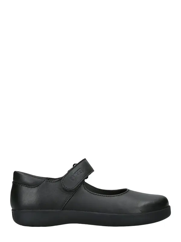 Camper Spiral Comet Leather Mary Janes - Black