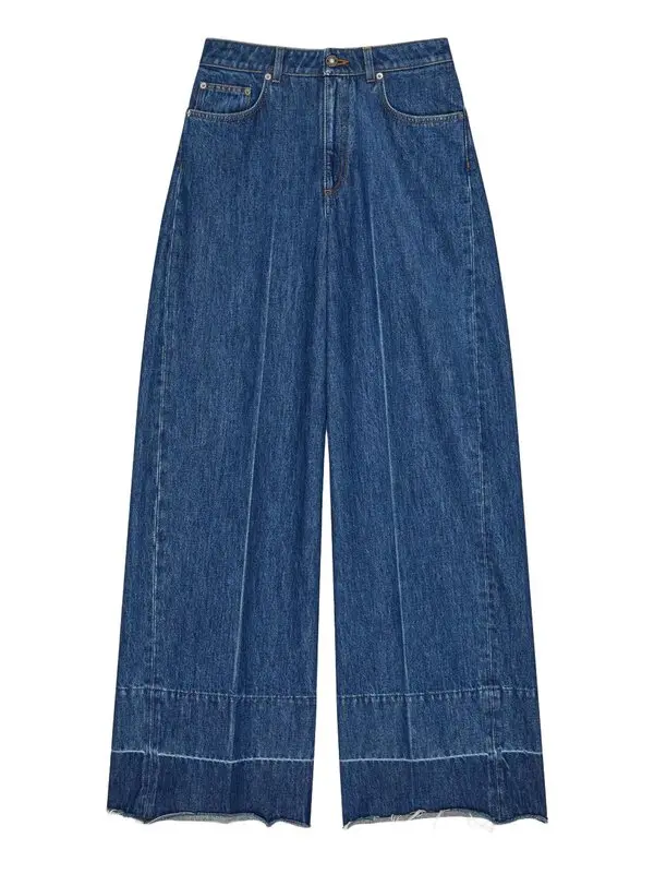 Givenchy Wide-leg Denim Trousers - Blue