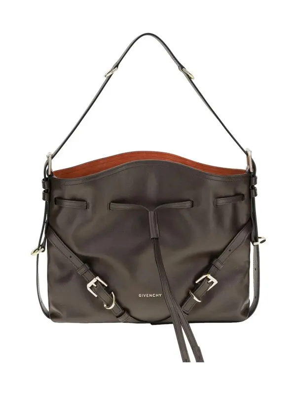 Givenchy Leather Drawstring Shoulder Bag - Brown