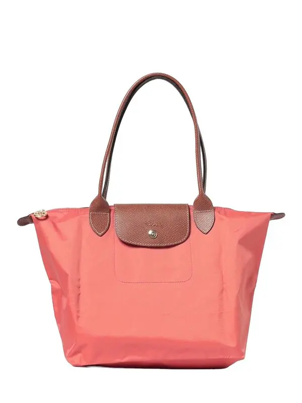Longchamp Le Pliage Original Shoulder Bag In Recycled Nylon With Leather Handles - Red