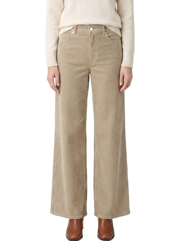 A.p.c. Wide-leg Corduroy Trousers - Brown